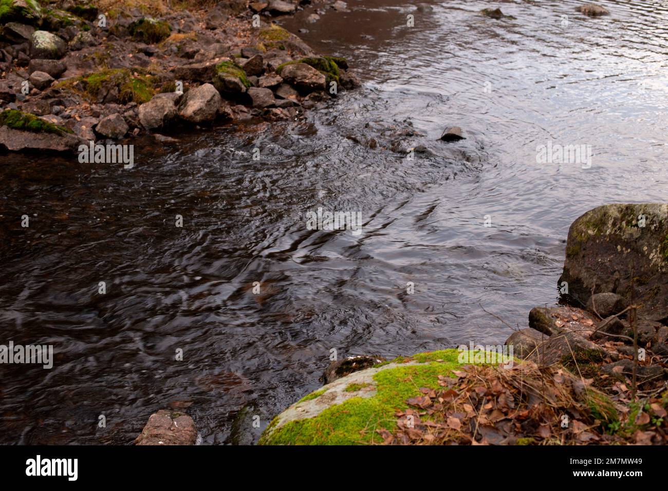 Little rapids, flowing water Stock Photo - Alamy
