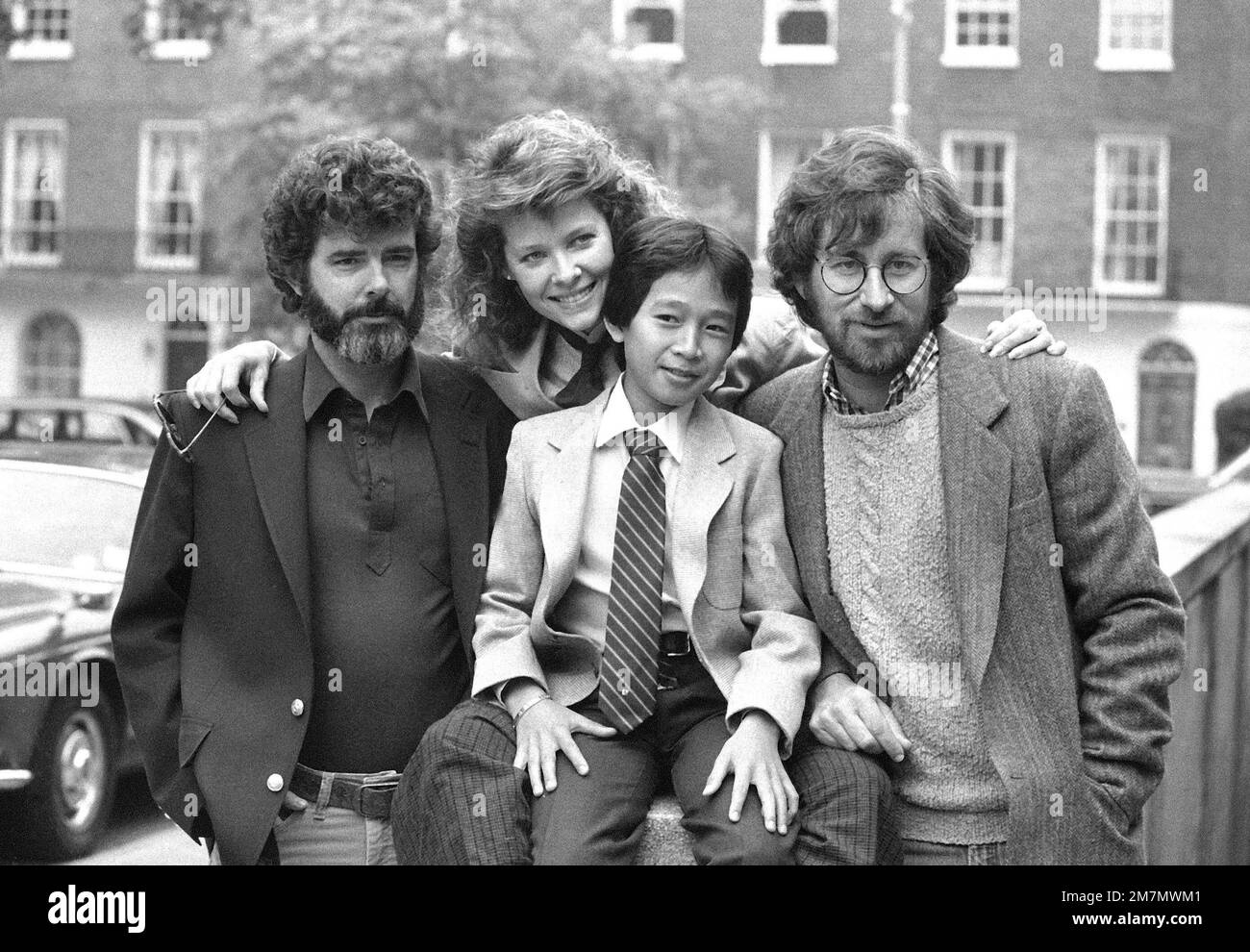 FILE - Producer George Lucas, from left, actors Kate Capshaw and Ke Huy ...