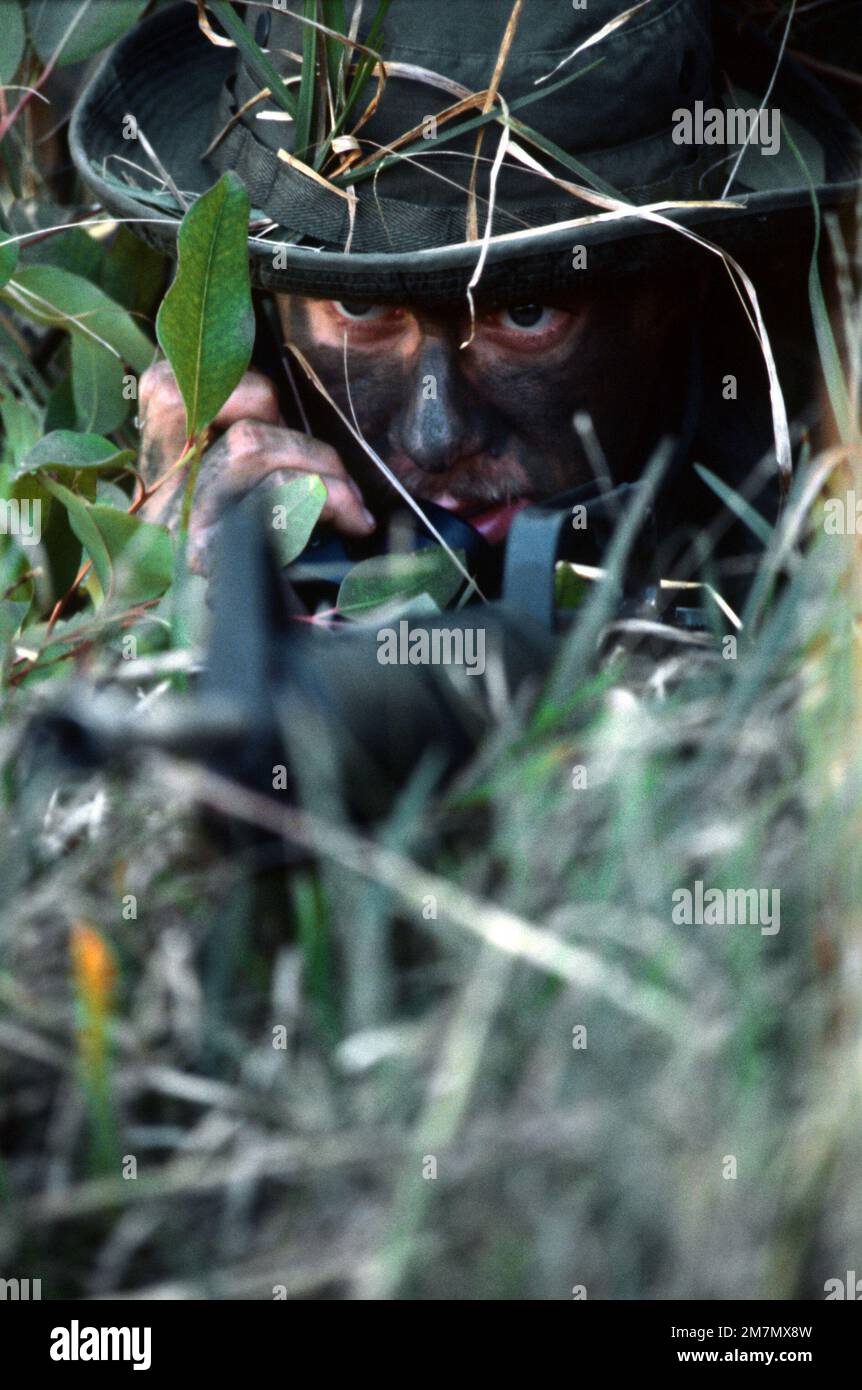 SRA Mark Parmenter relays information from the front lines in an ...