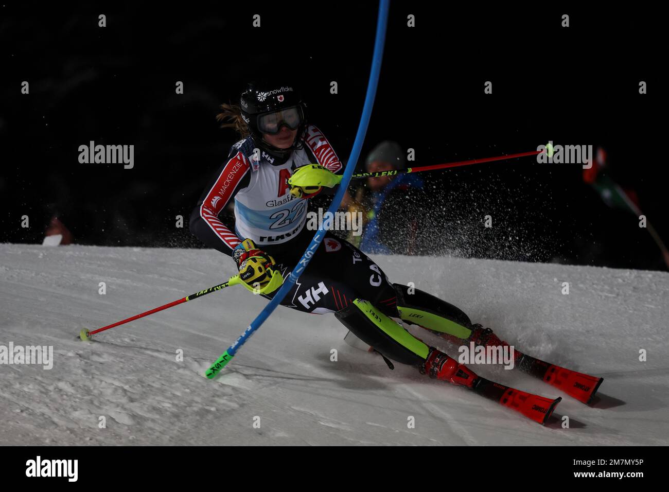 Canada's Amelia Smart speeds down the course during an alpine ski ...