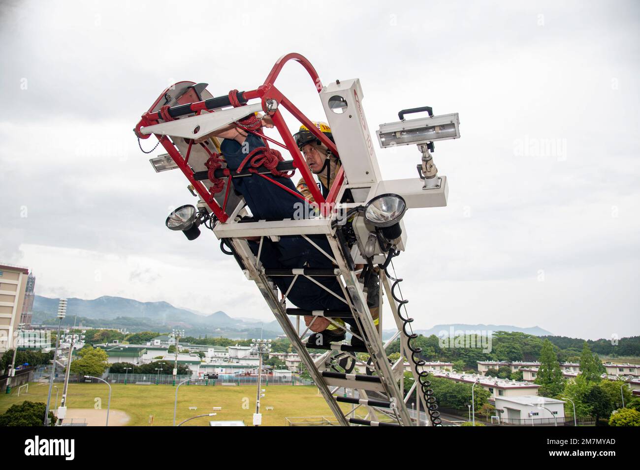 Tamotsu Inoue, a firefighter from Commander Navy Region Japan (CNRJ ...