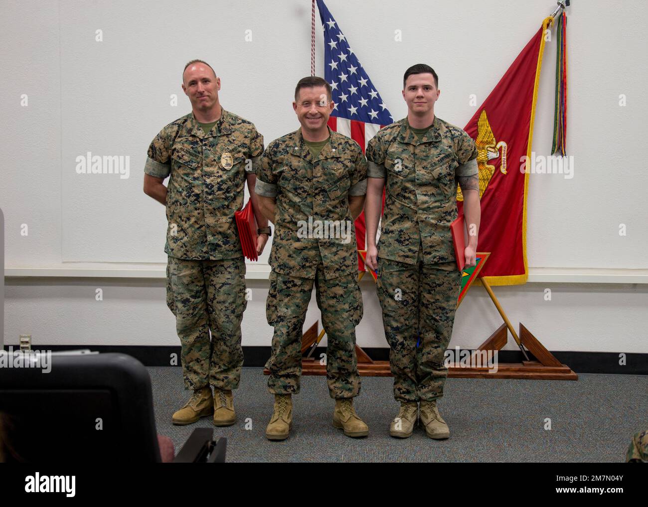 U S Marine Corps Lt Col Andrew Morris Executive Officer Of Marine