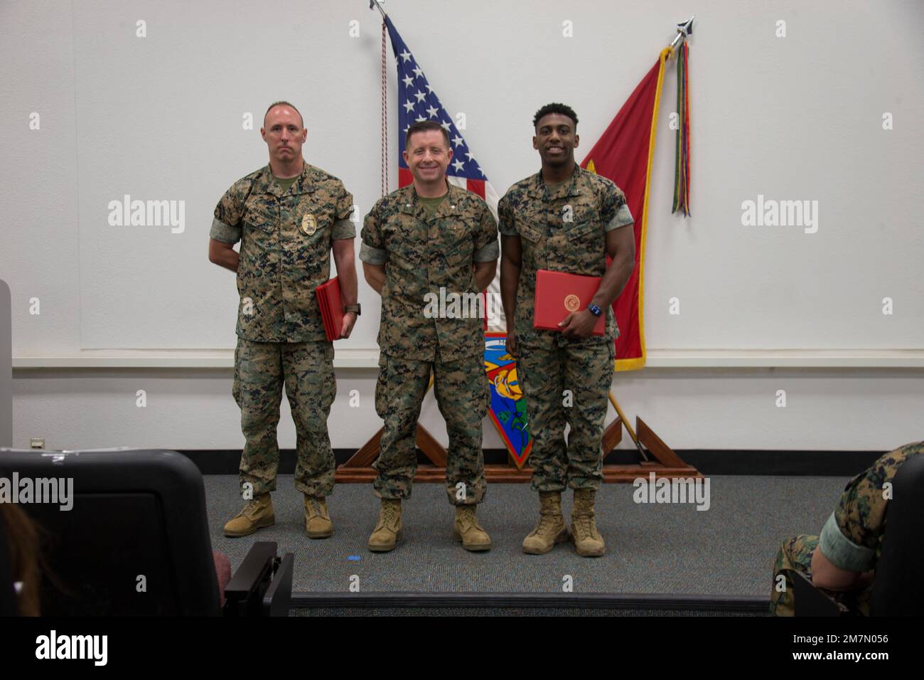 U.S. Marine Corps Lt. Col. Andrew Morris, executive officer of Marine ...