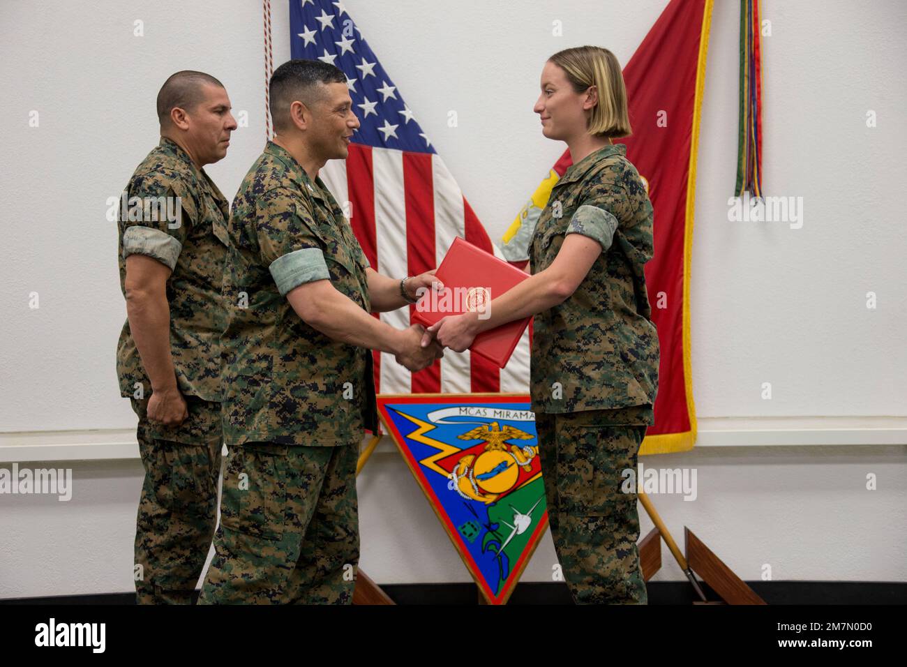 U.S. Marine Corps Col. Eric Garcia, chief of staff of 3rd Marine ...