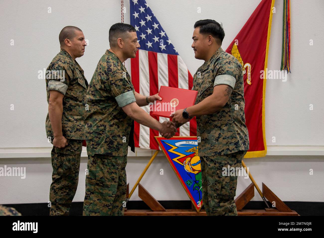 U.S. Marine Corps Col. Eric Garcia, chief of staff of 3rd Marine ...
