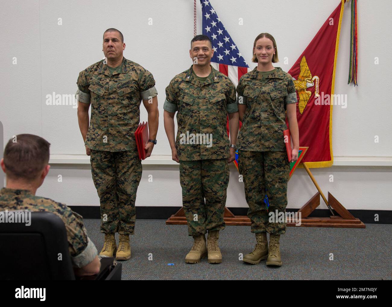 U.S. Marine Corps Col. Eric Garcia, chief of staff of 3rd Marine ...
