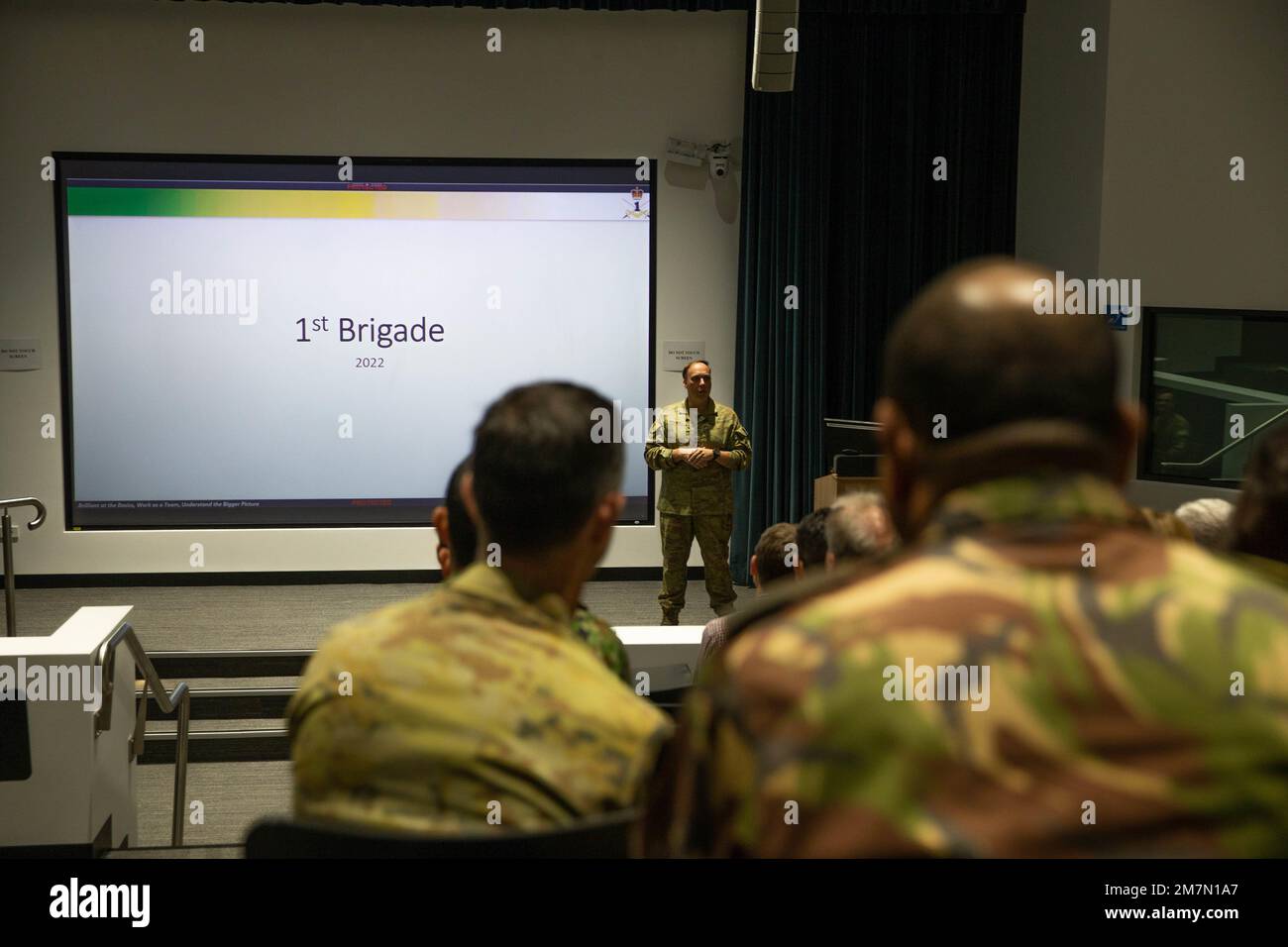 Australian Army Brigadier Nicholas J. Foxall, brigade commander, 1st ...
