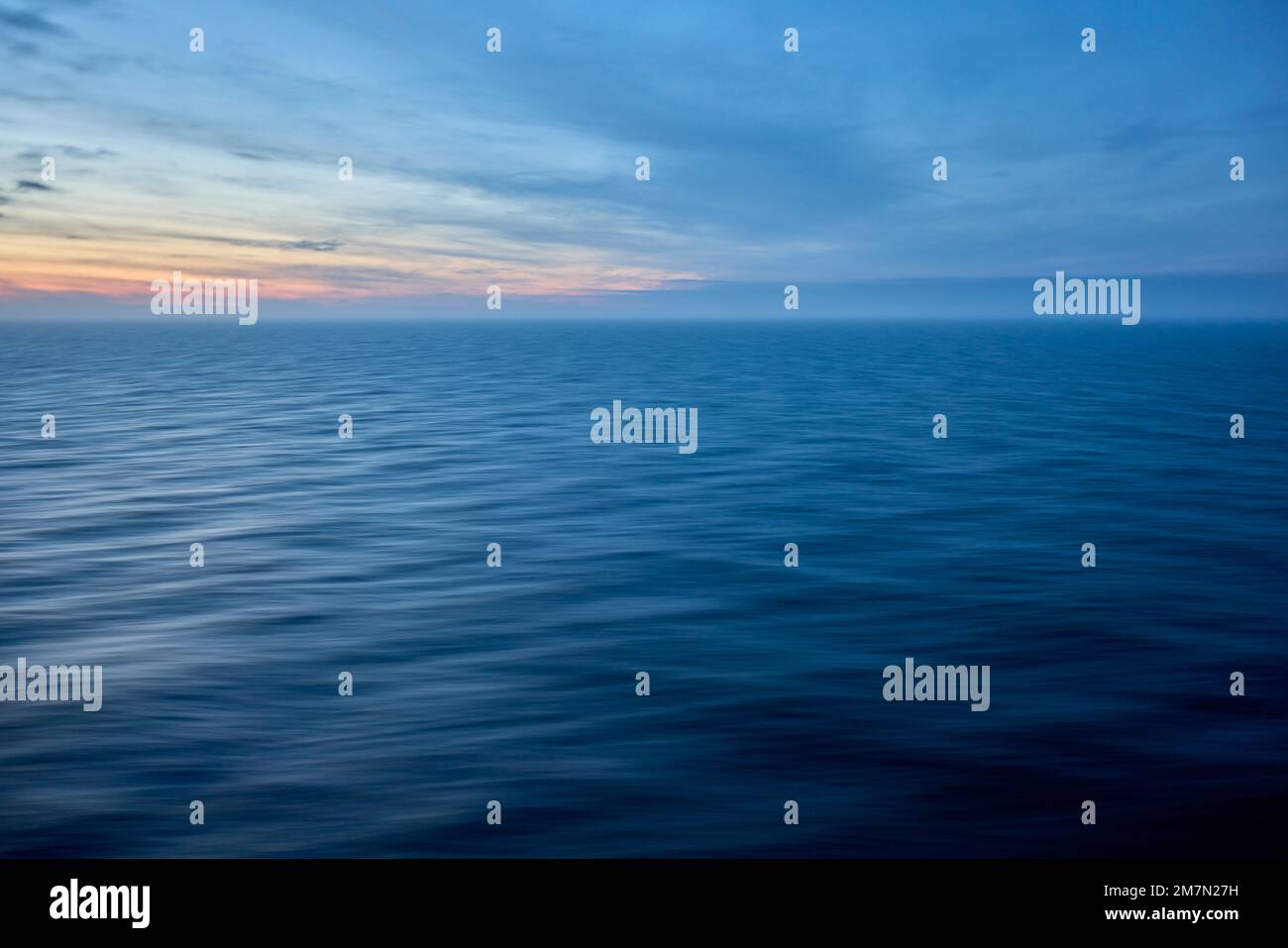 Baltic sea, sea, evening, horizon, blue Stock Photo - Alamy