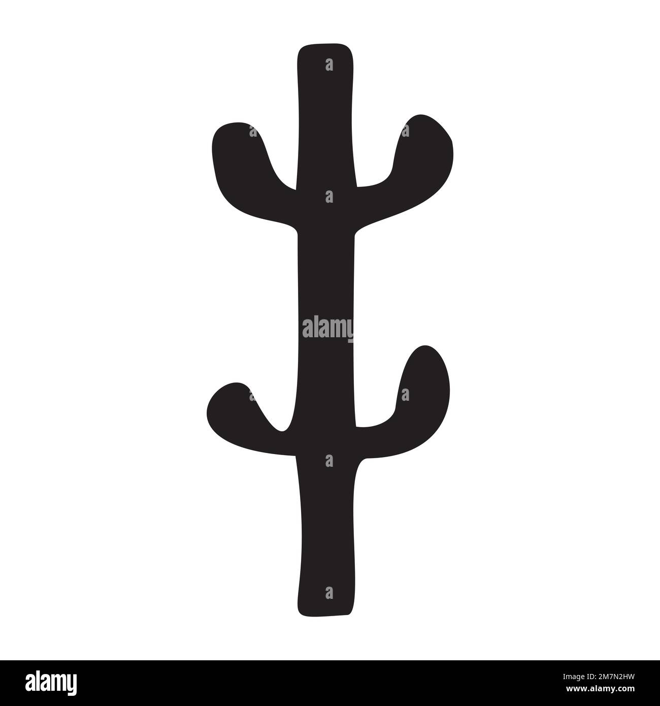 Lowbrow tree vector illustration. Doodle of forest plant graphic Stock ...