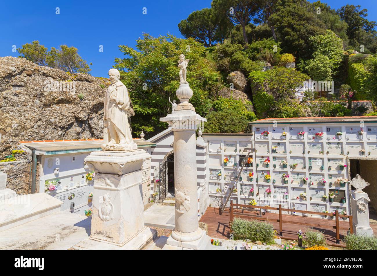 Portofino cemetery, Portofino, Liguria, Italy Stock Photo - Alamy