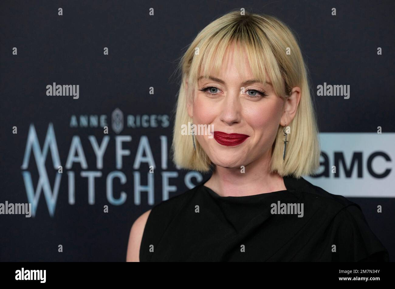 Hannah Aline poses at the premiere of the AMC television series "Anne Rice's Mayfair Witches ...