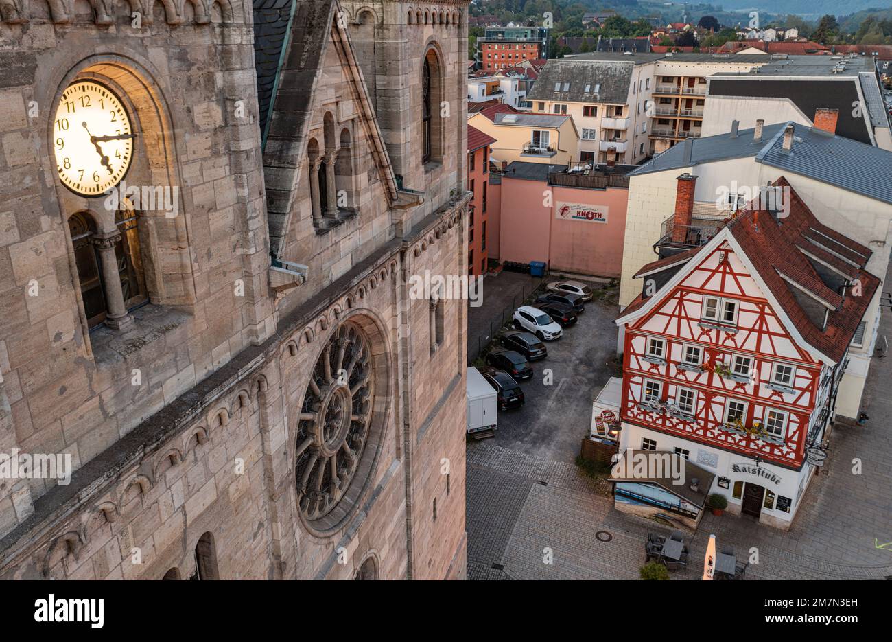 Half timbered house clock hi-res stock photography and images - Alamy