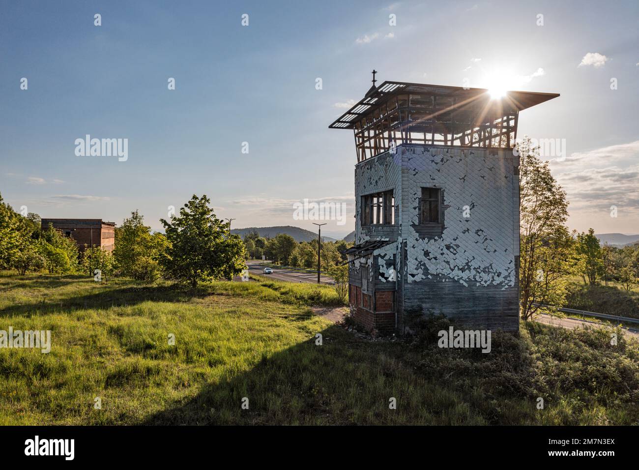 Germany, Thuringia, Meiningen, Henneberg, former border crossing ...