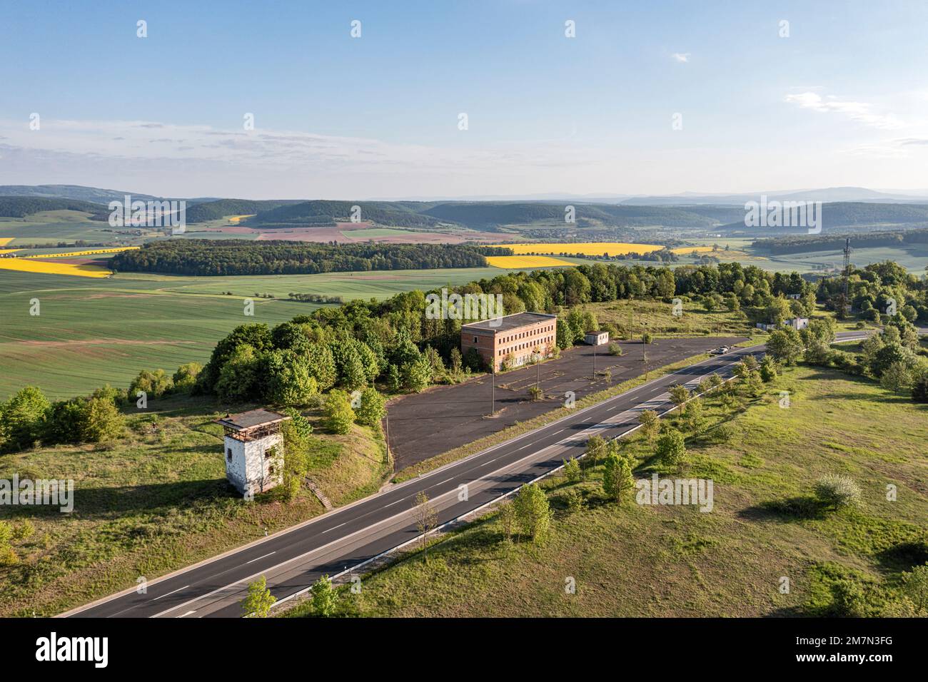 Germany, Thuringia, Meiningen, Henneberg, former border crossing ...
