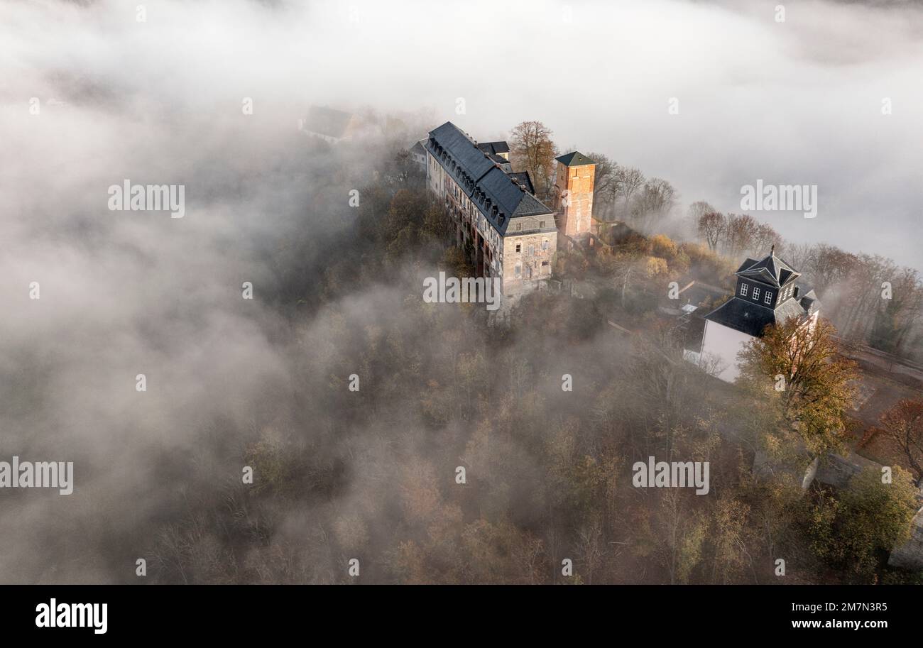 Germany, Thuringia, Schwarzburg, castle ruin, baroque castle, emperor ...