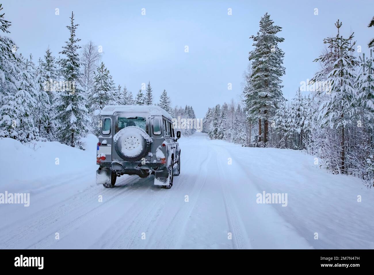 With Landrover Defender through Norway, 4x4, four-wheel drive Stock ...