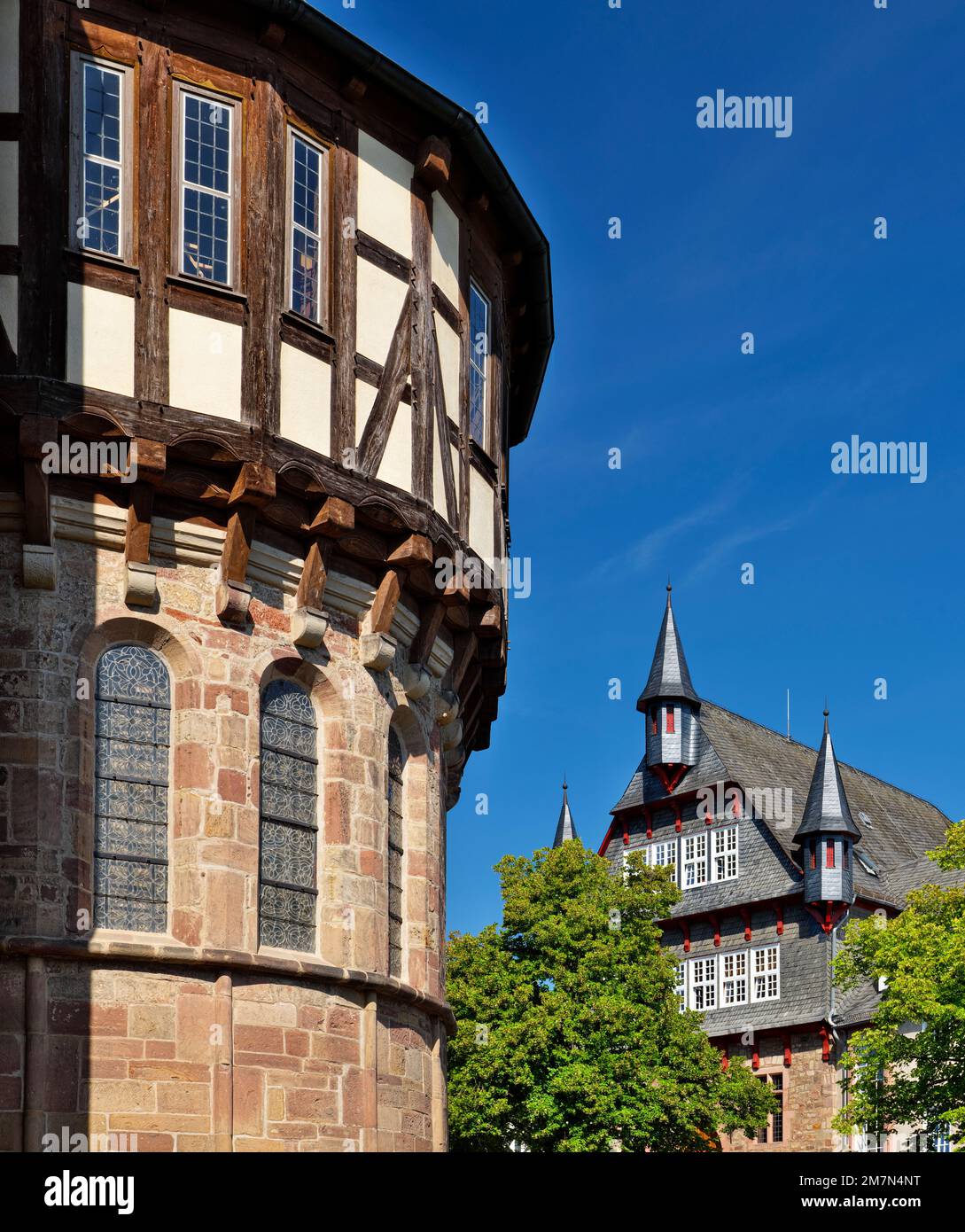 High romanesque secondary crypt with renaissance half timbered ...