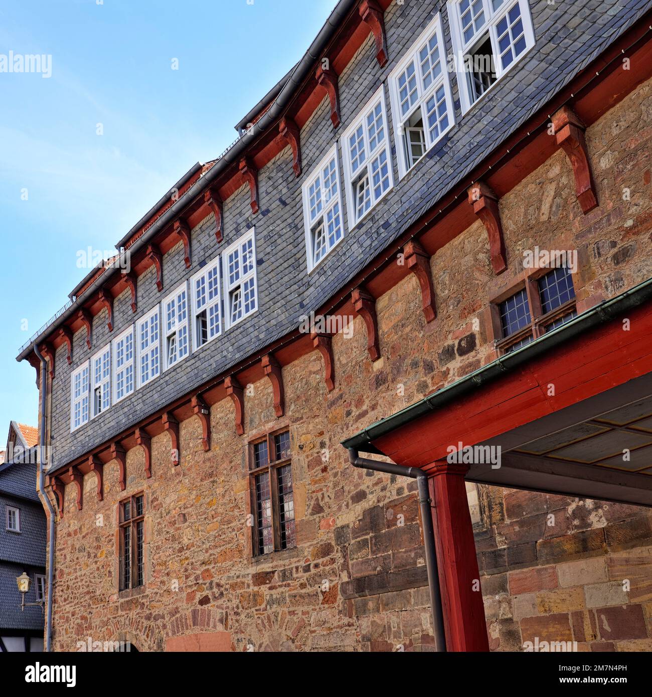 Historic town hall from 1441 at dr jestadt platz hi-res stock ...