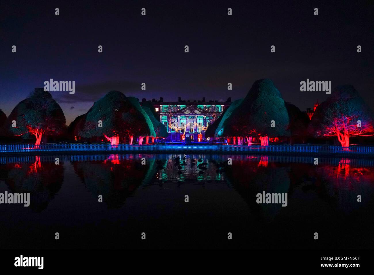 General view of the installations of Palace of Light, at Hampton Court ...