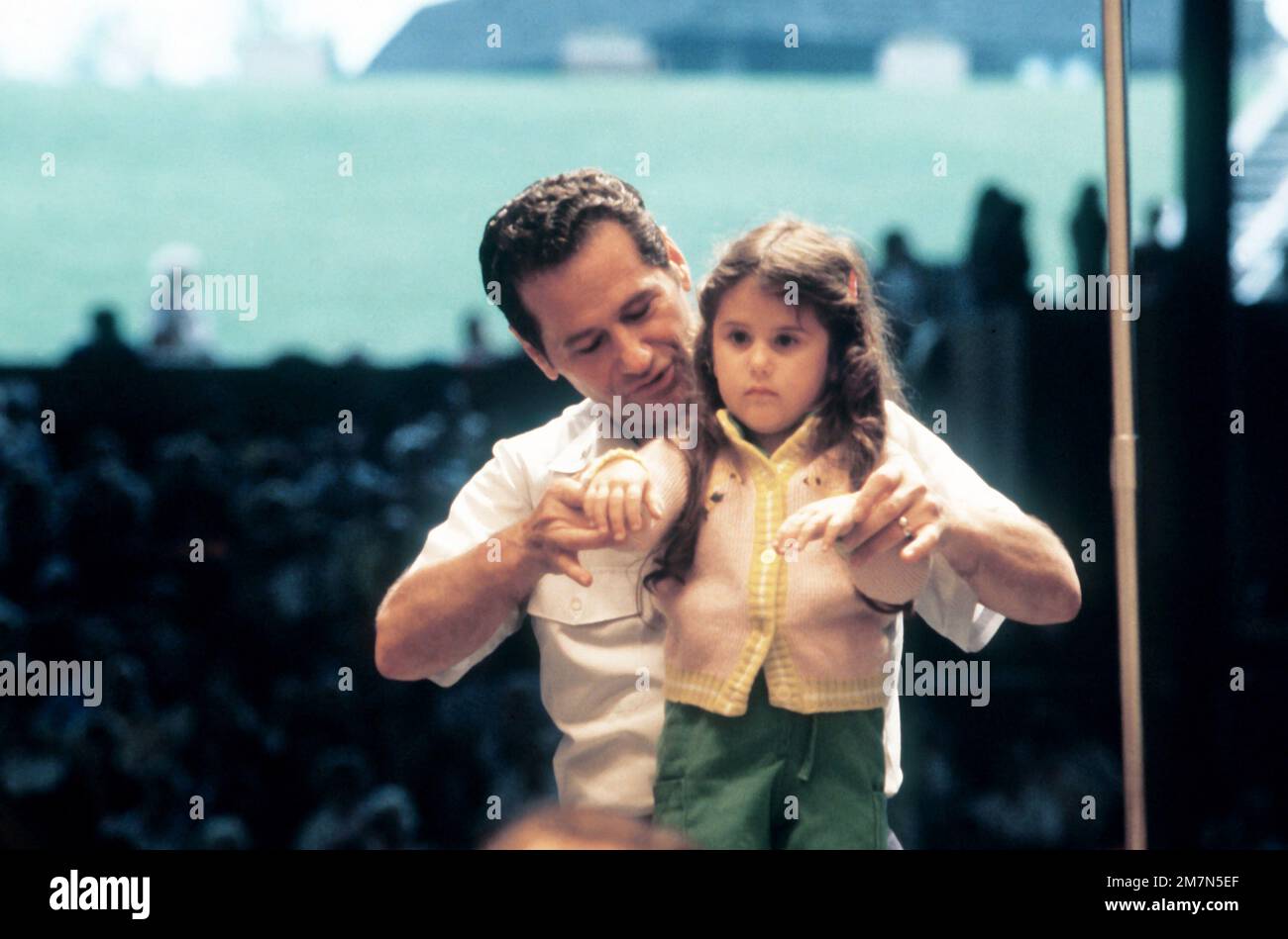 COL Arnold Gabriel, conductor of the U.S. Air Force Band, shows a ...