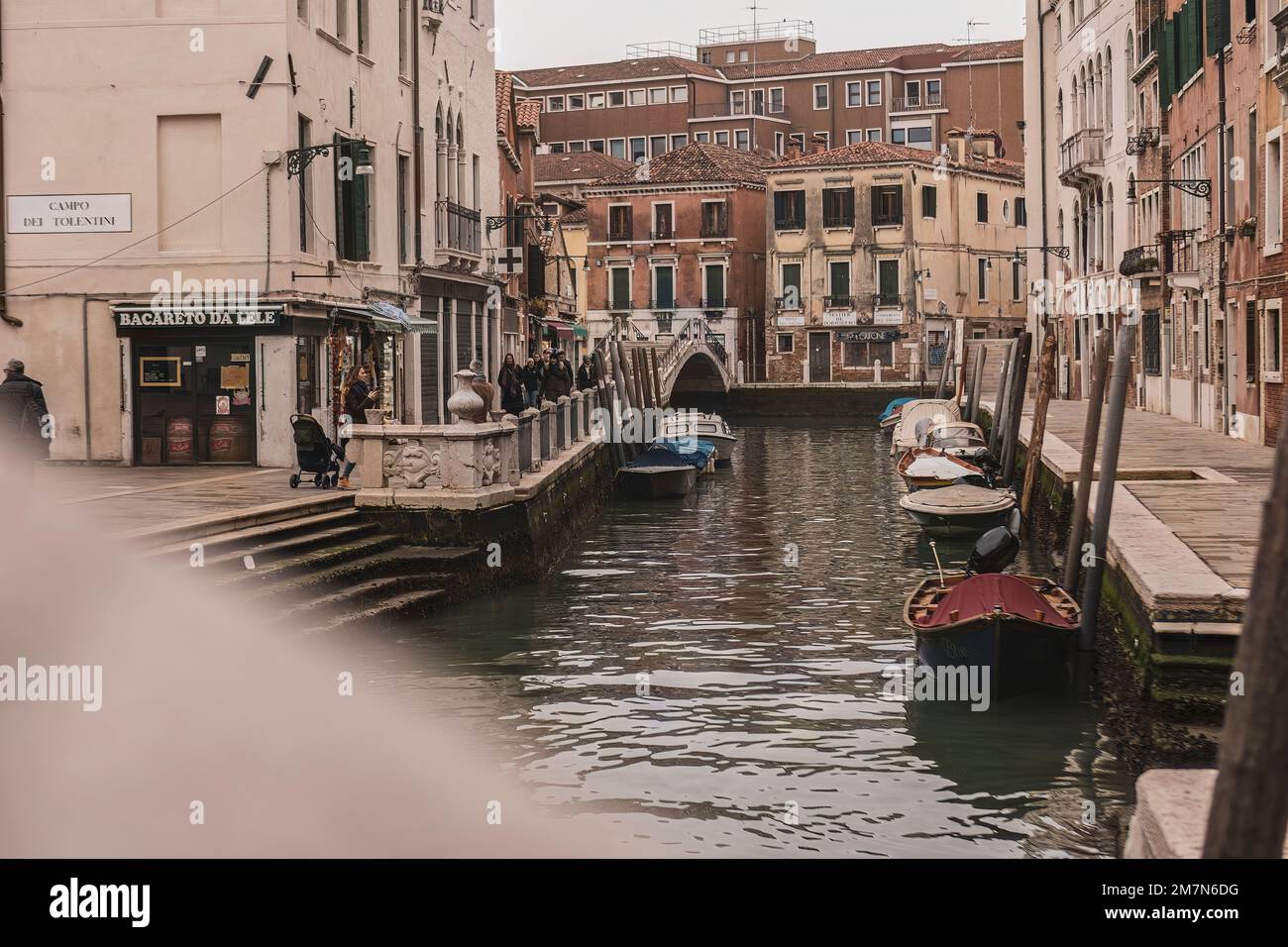 Venice, Italy 6 January 2023: Venice city view in a cloudy day in ...