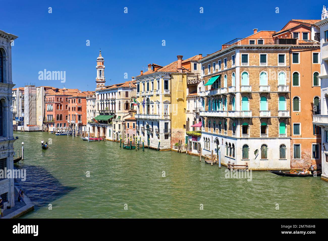 Magnificent houses along the Grand Canal in Venice Stock Photo - Alamy
