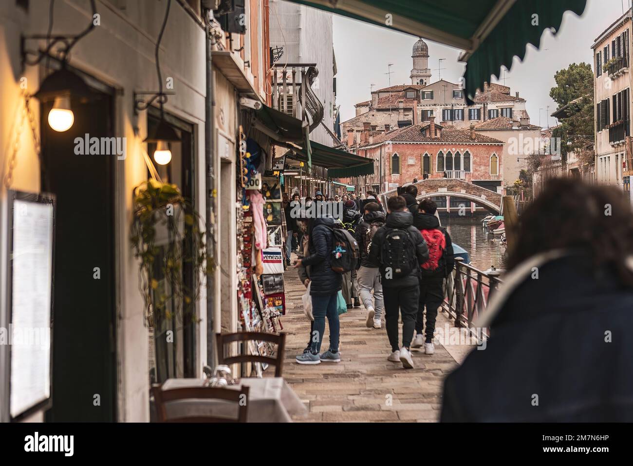 Venice, Italy 6 January 2023: Venice city view in a cloudy day in ...