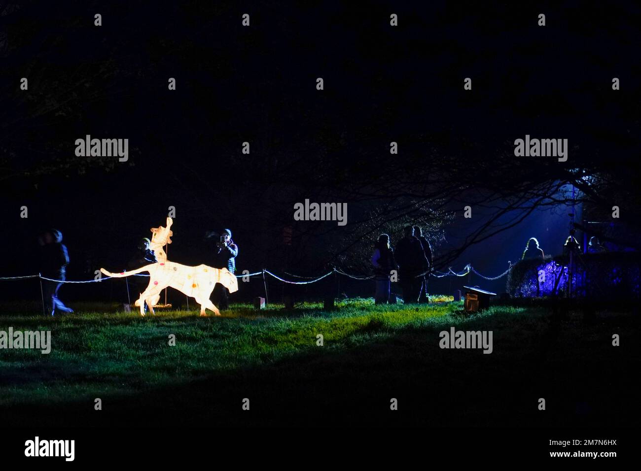 General view of the installations of Palace of Light, at Hampton Court ...