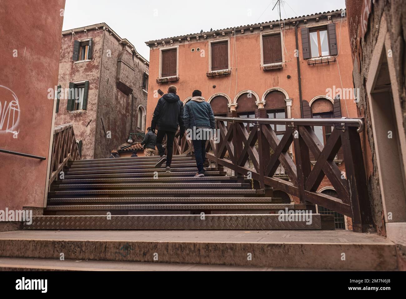 Venice, Italy 6 January 2023: Venice city view in a cloudy day in ...