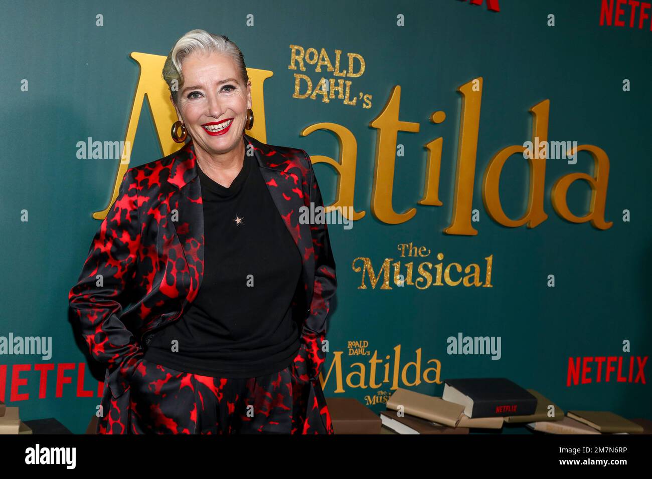 Actor Emma Thompson attends a special screening of Roald Dahl's ...