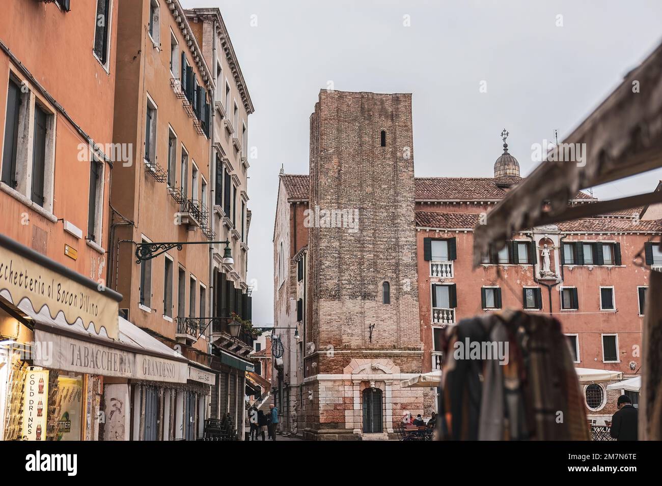 Venice, Italy 6 January 2023: Venice city view in a cloudy day in ...