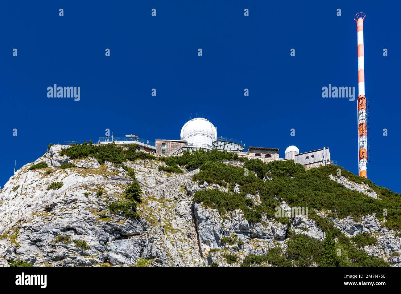 Observatory at Wendelstein summit, 1838 m, Bayrischzell, Upper Bavaria ...