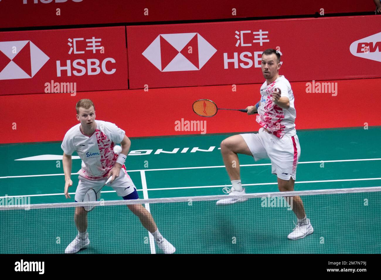 Denmark's Anders Skaarup Rasmussen, right , and Kim Astrup compete ...