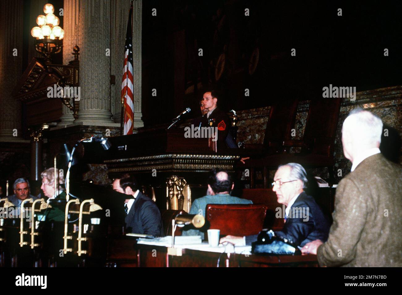 Sergeant Kenneth Kraus speaks before the Pennsylvania House of ...