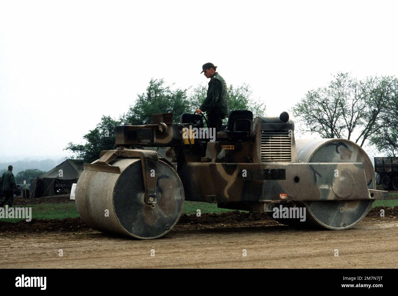 A member of the 62nd Engineer Battalion, 13th Corps Support Command ...