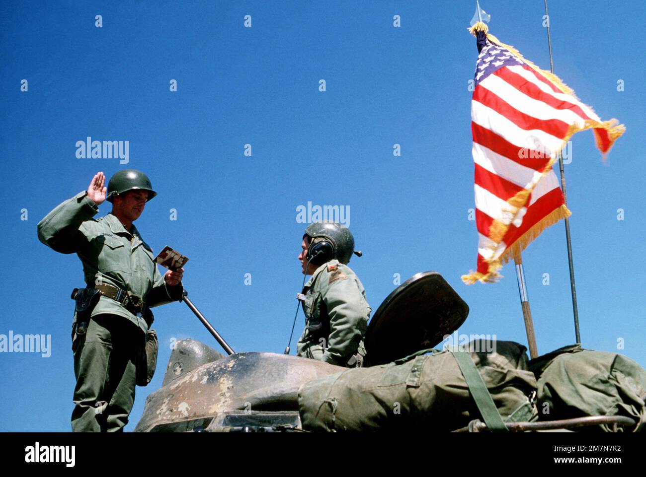 STAFF Sergeant Ronnie Purdue of Company A, 1/67 Armored Battalion, 2nd ...