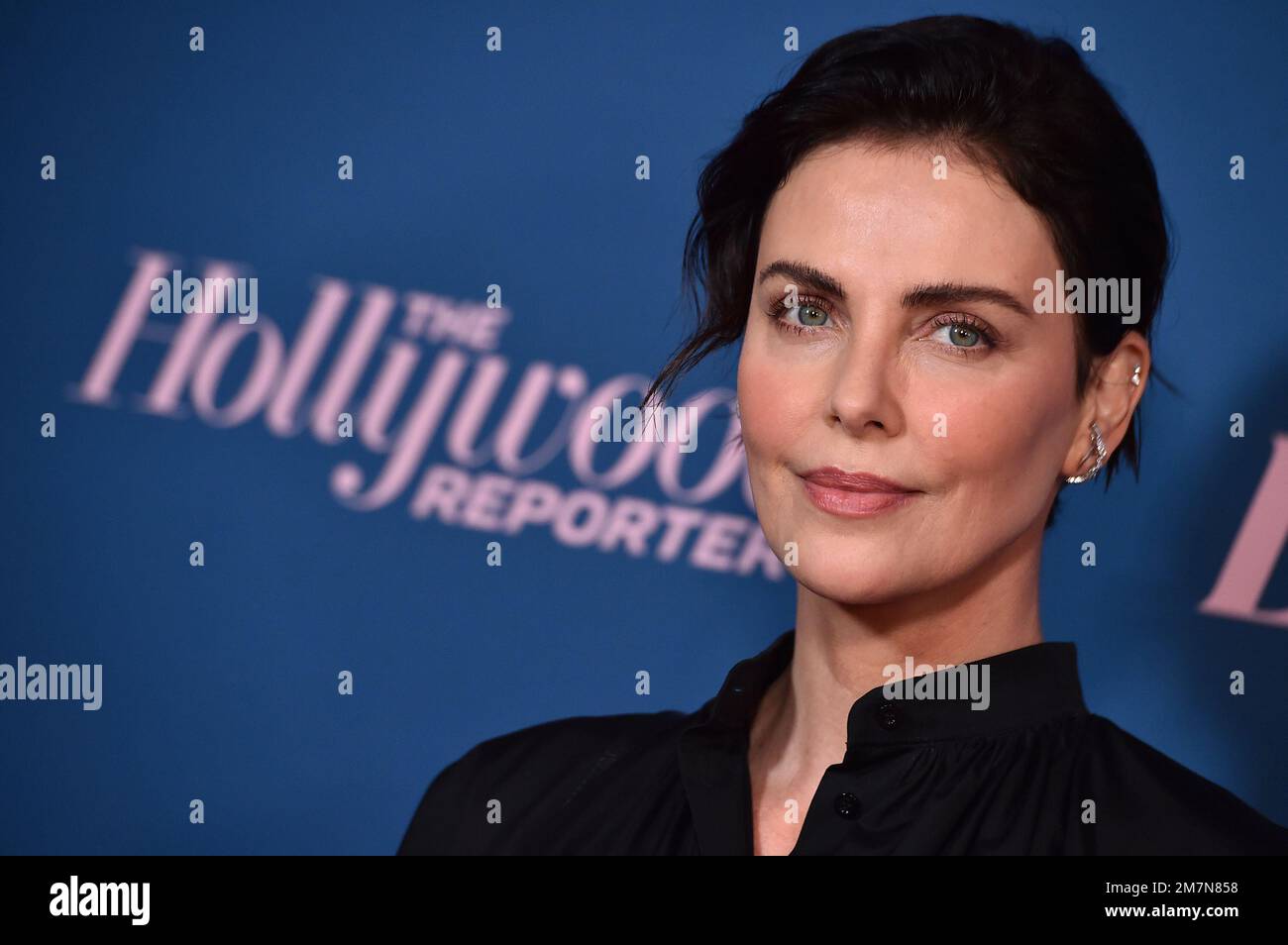 Charlize Theron arrives at The Hollywood Reporter's Women in ...