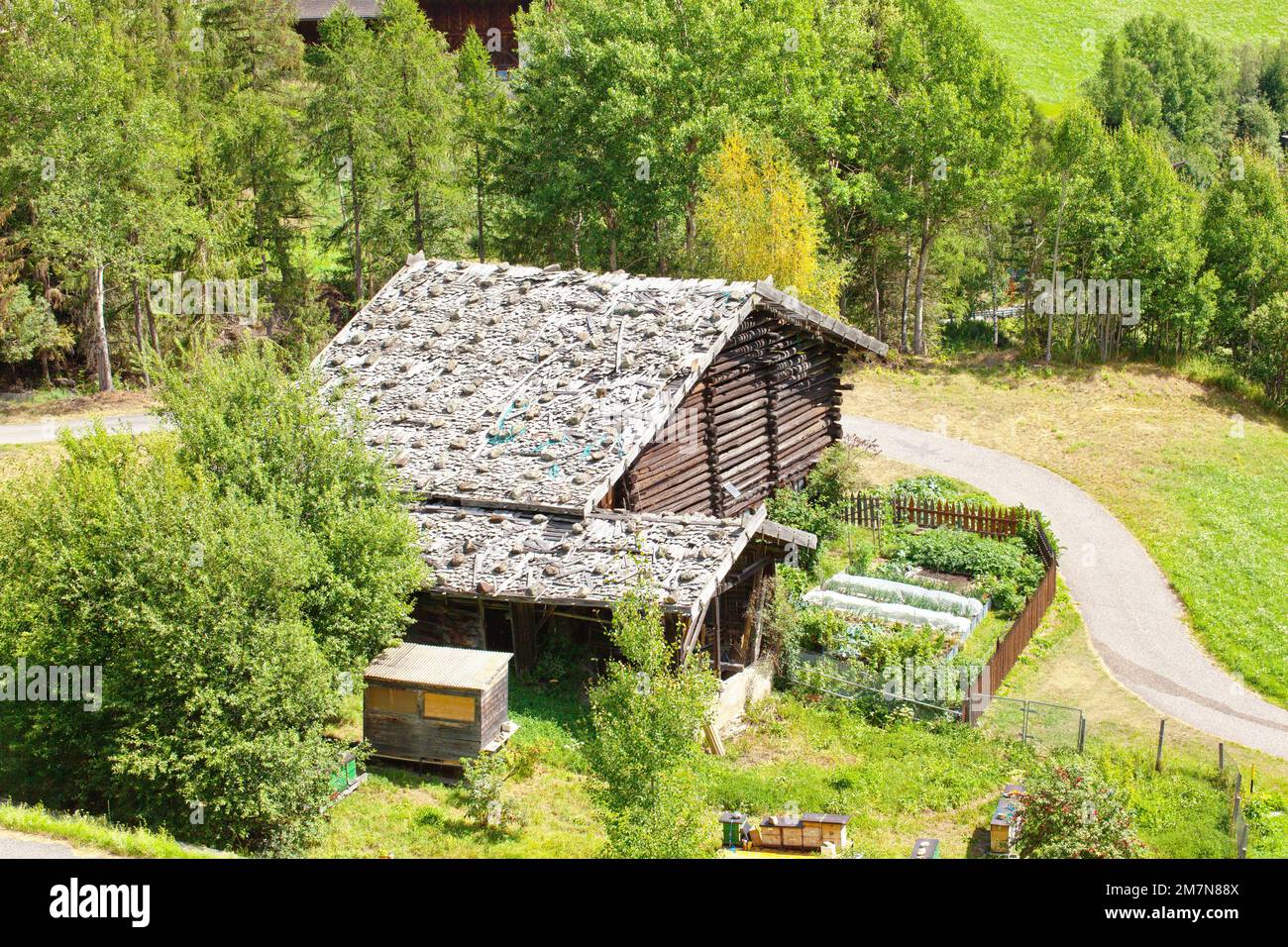 Barn with steep roof hi-res stock photography and images - Alamy