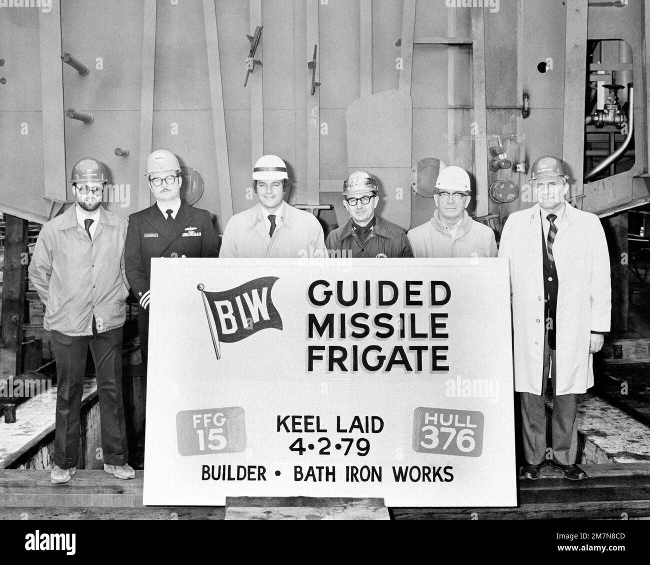 The keel laying ceremony for the guided missile frigate ESTOCIN (FFG 15 ...