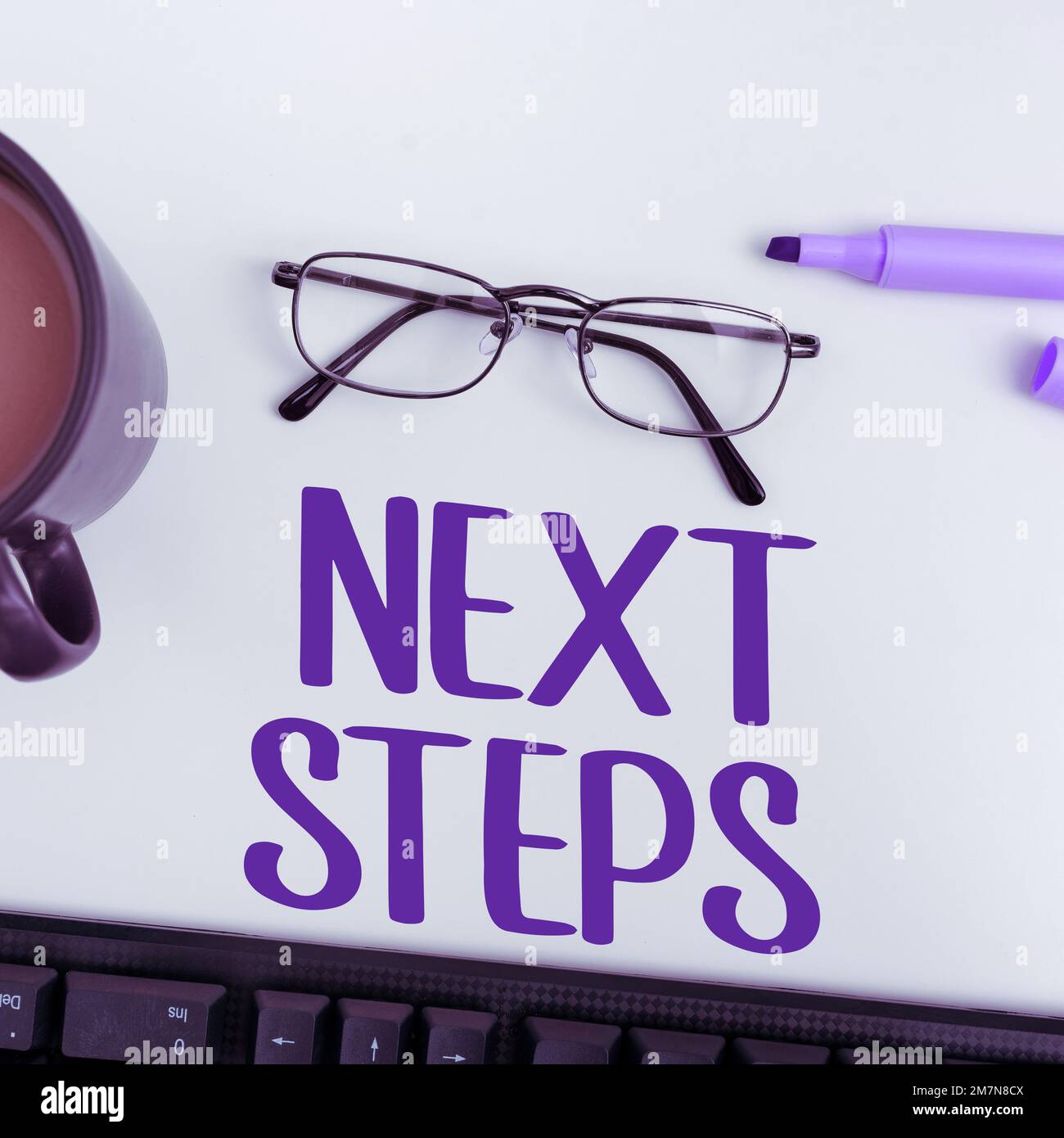 Sign displaying Next Steps. Business concept numper of process going to ...