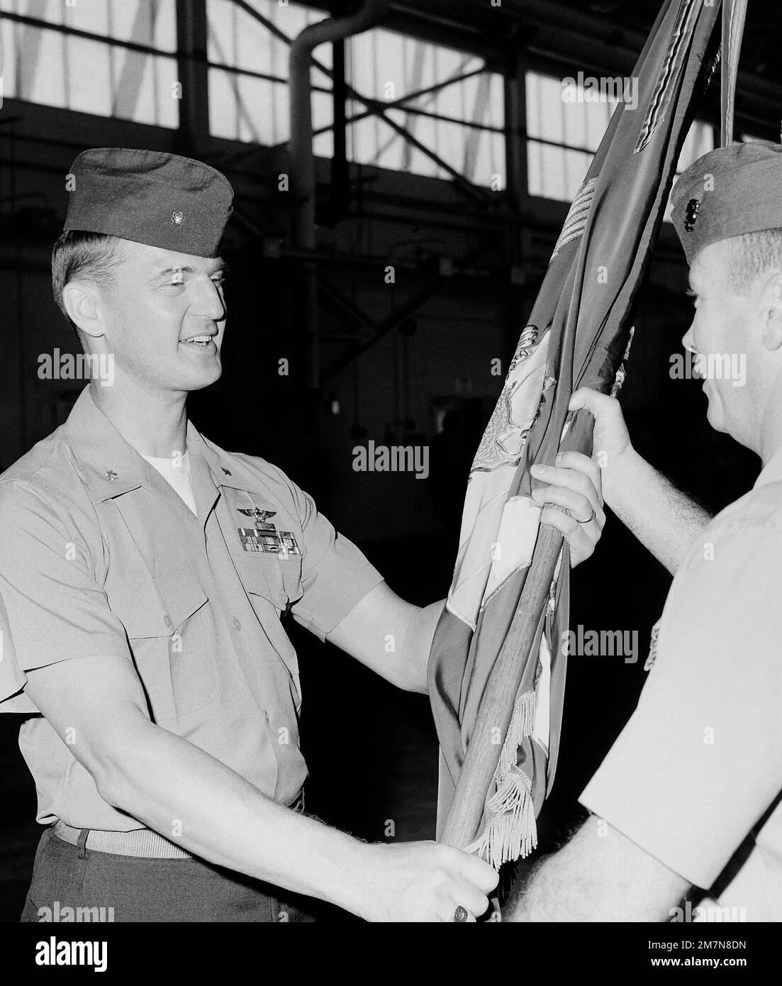Change of command ceremony for LTC Gene A. Brown (right), commanding ...