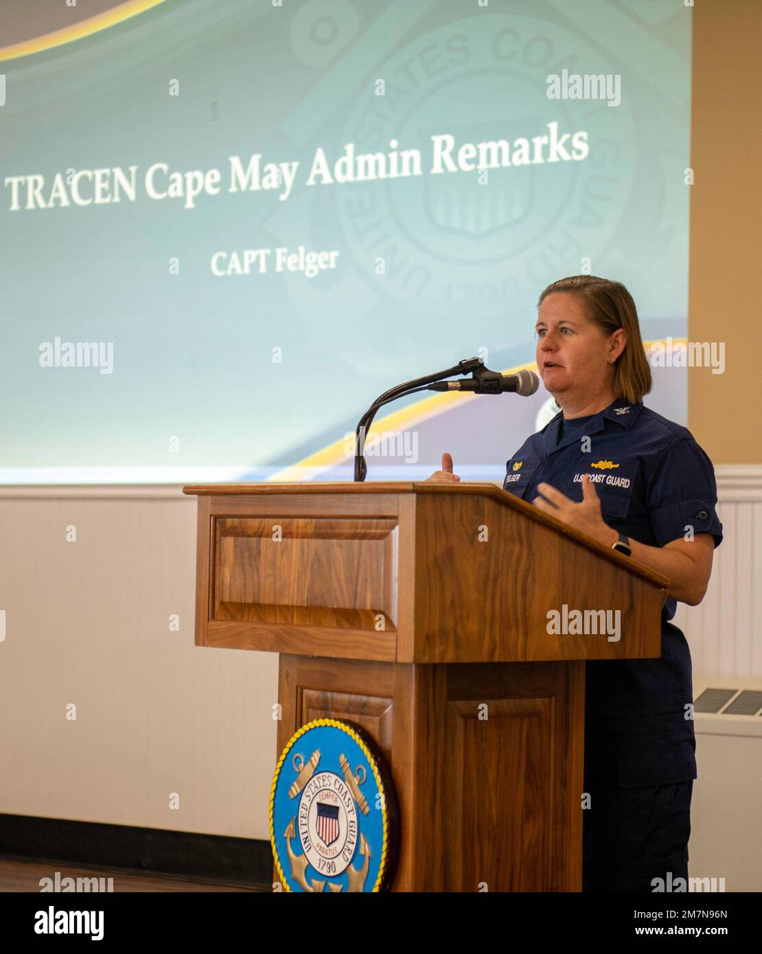 CAPE MAY, N.J. - U.S. Coast Guard Rear Adm. Joe Raymond, commander of ...