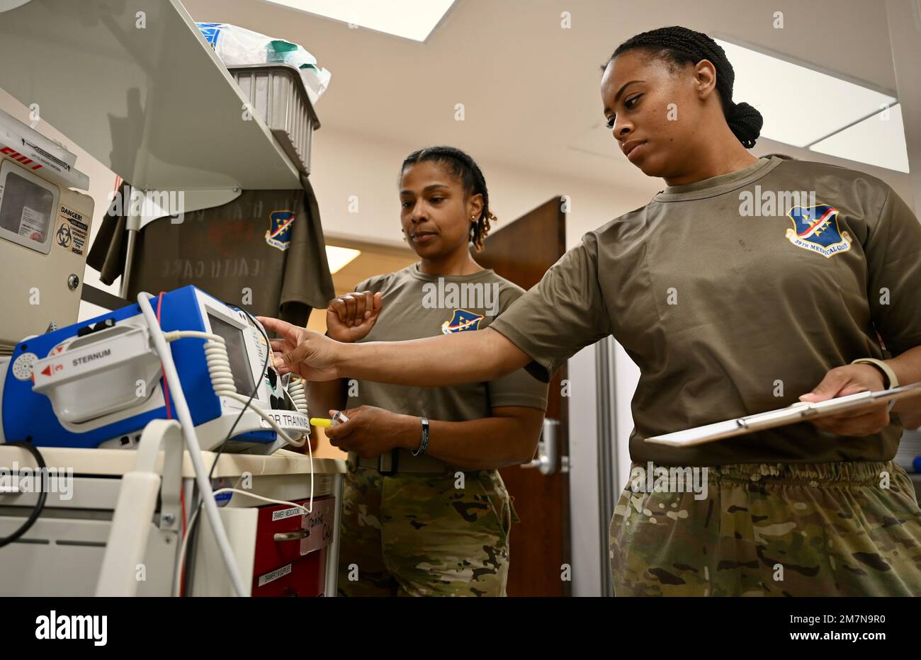 U.S. Air Force Maj Latasha Westfall, 39th Medical Group Education and Training Flight commander ...
