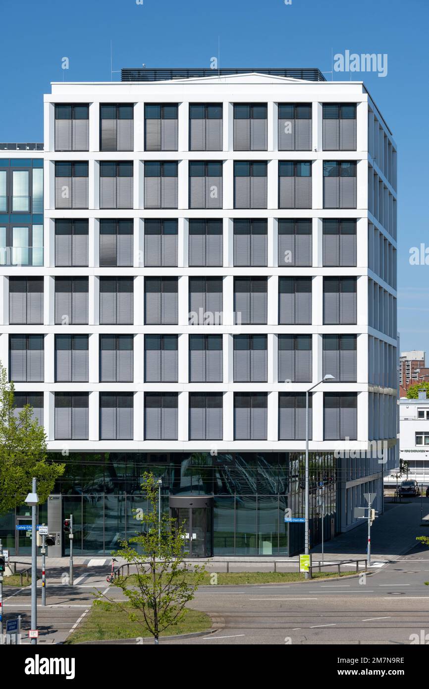 Germany, Baden-Württemberg, Karlsruhe, modern offices on Ludwig-Erhard ...