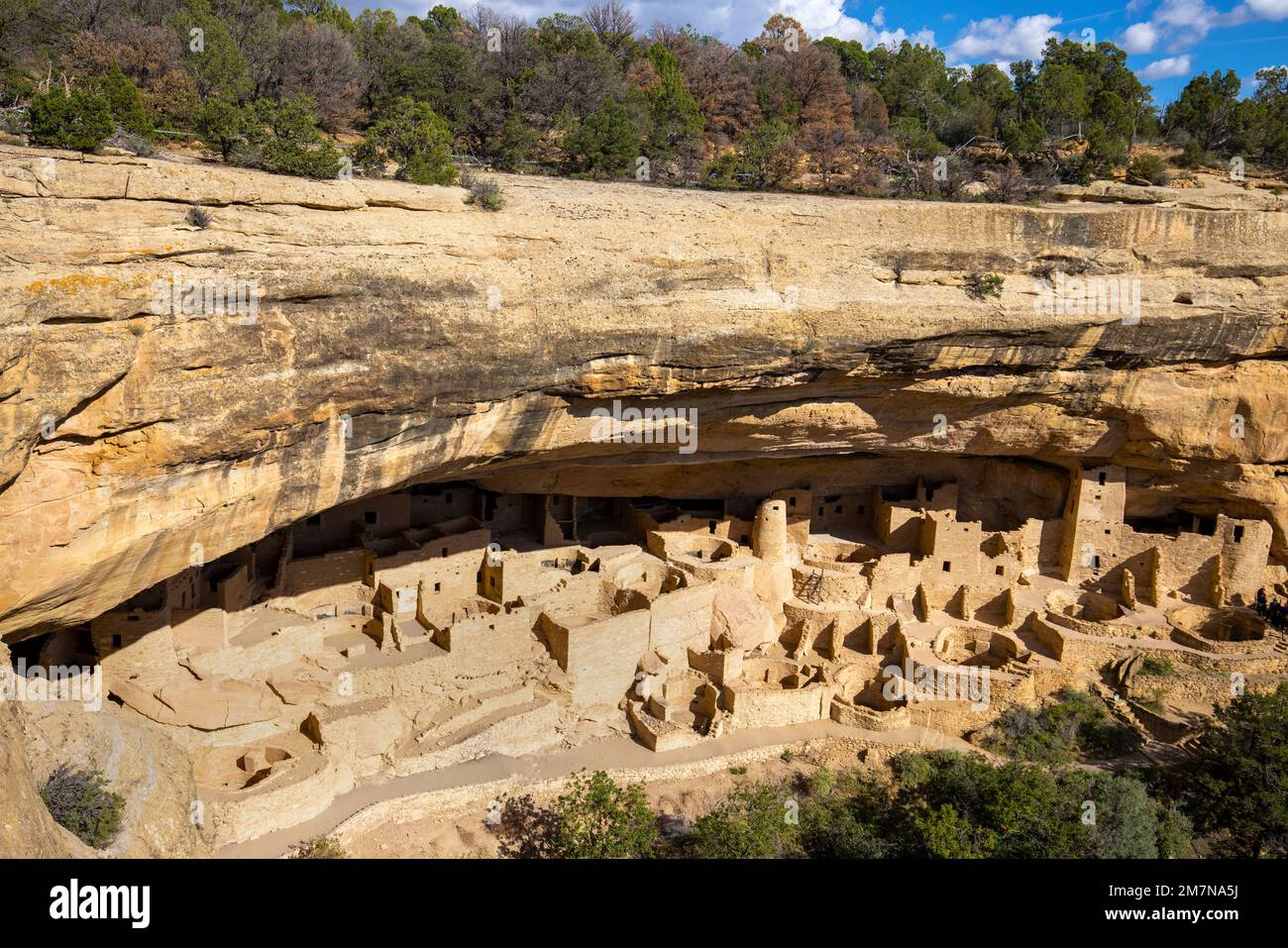 Mesa Verde National Park in Colorado. Ancestral Puebloan cliff ...