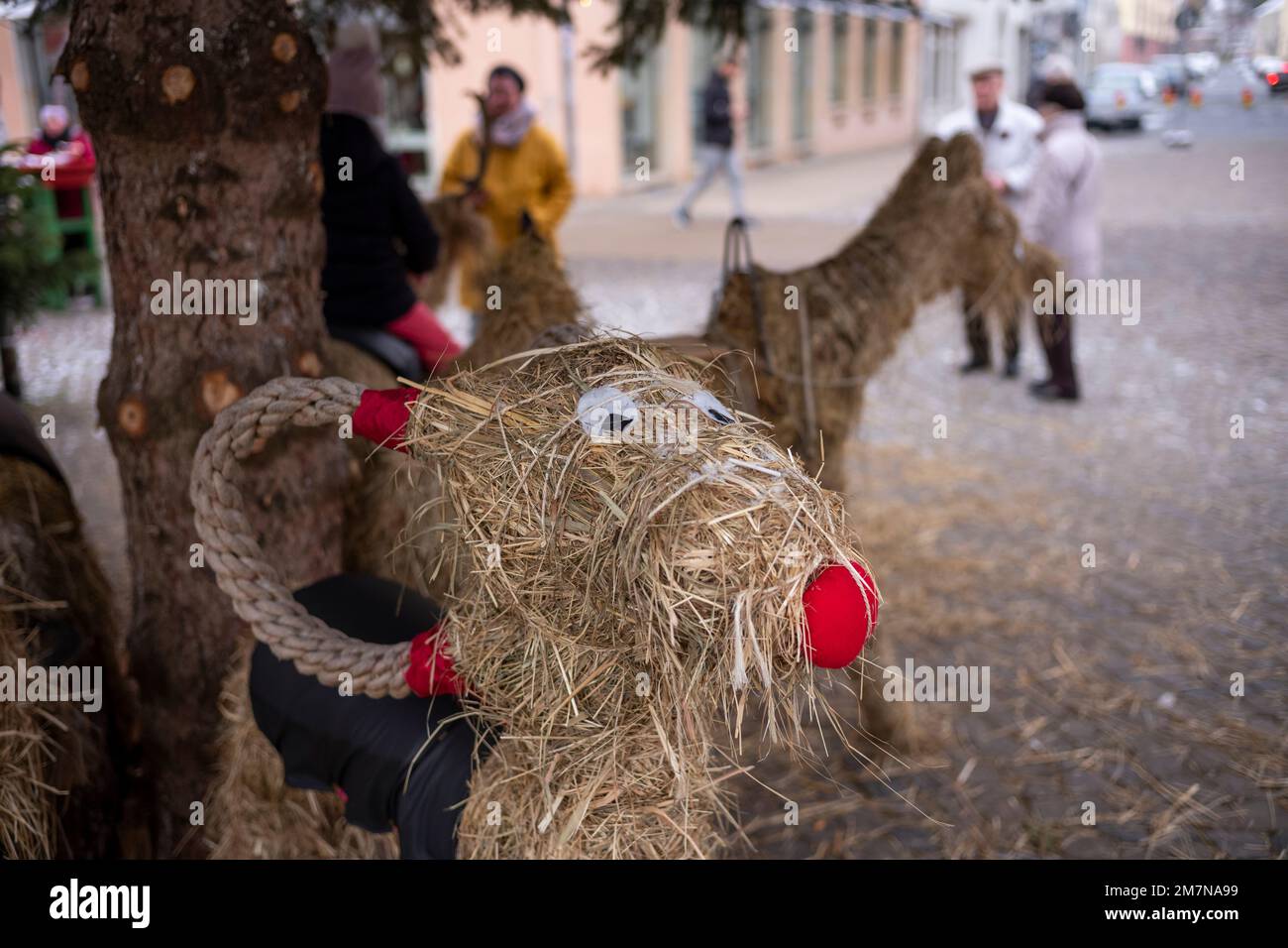 Rudolf reindeer red nose hi-res stock photography and images - Alamy