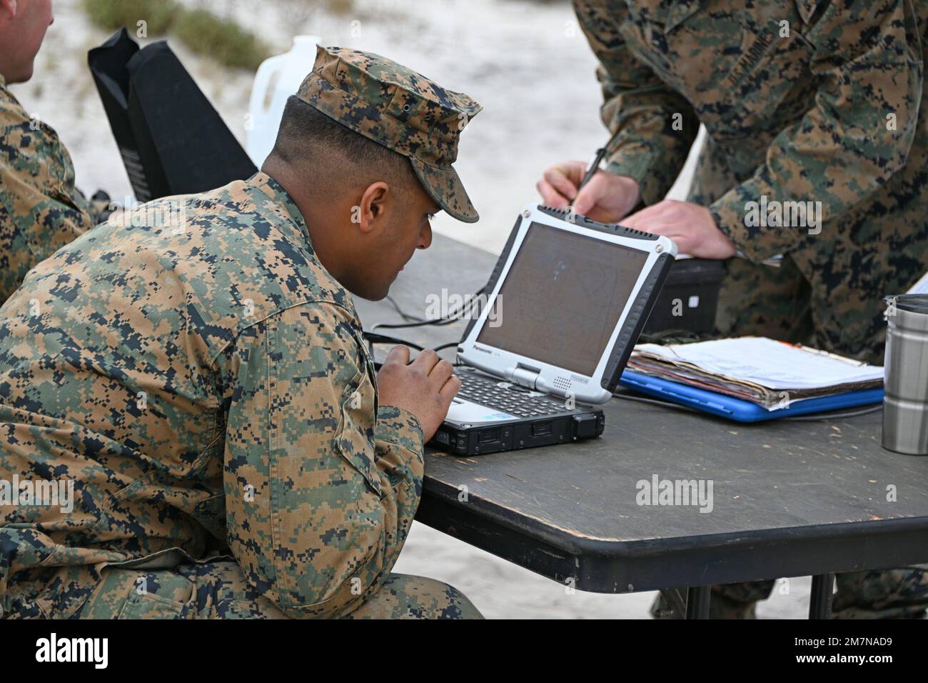 The soldiers of the 25th Marine Regiment come from Fort Devens, MA ...