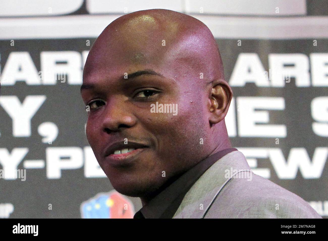 FILE - Timothy Bradley Jr. poses at a news conference ahead of a fight ...