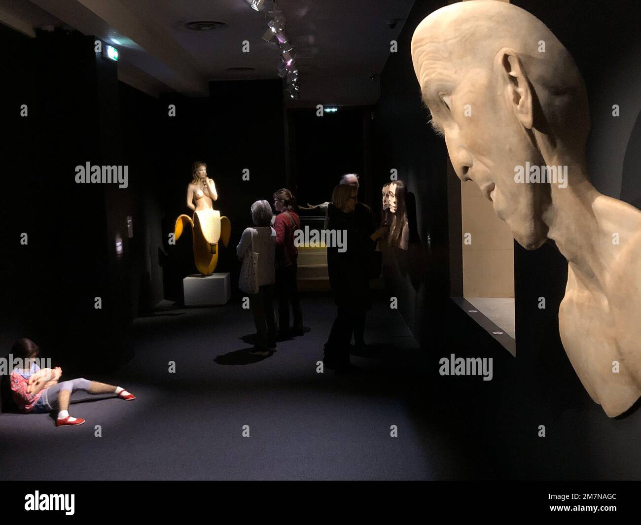 France, Paris, 10/10/2023, Exhibition of sculptures by hyperrealist ...