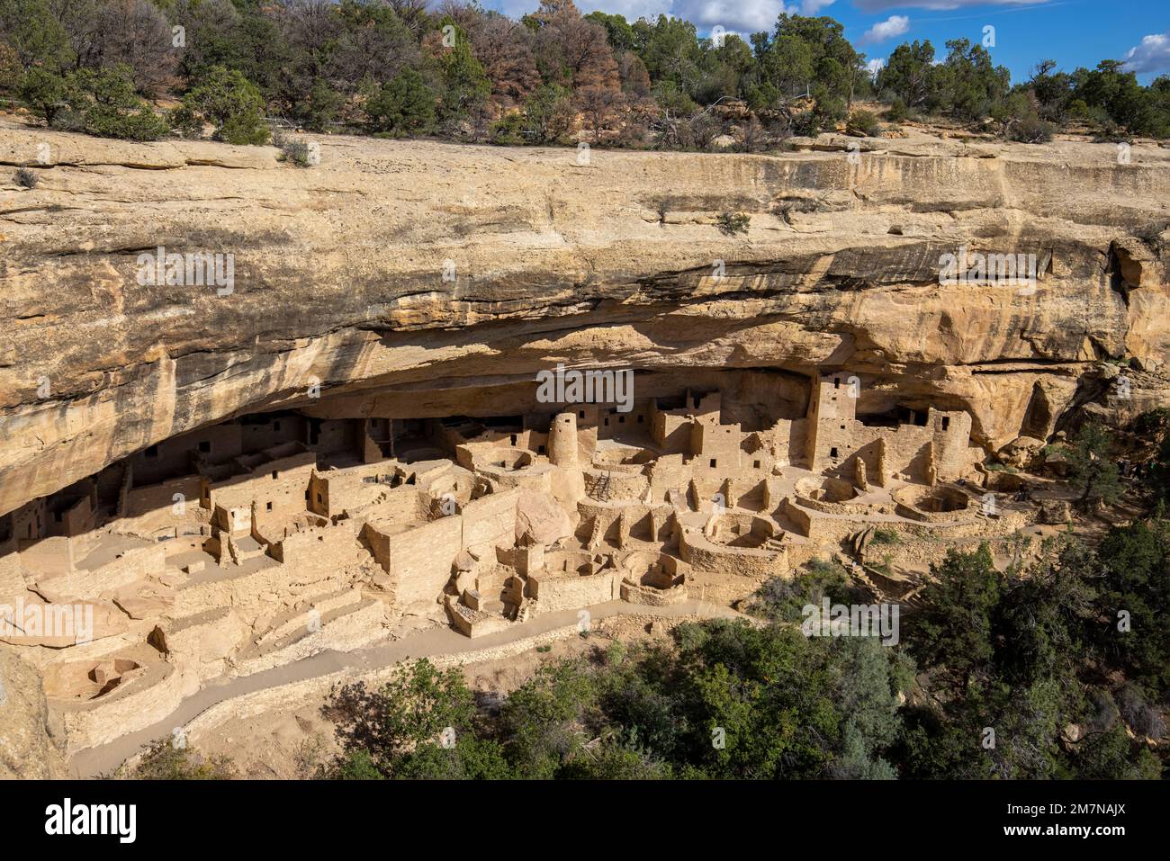Mesa Verde National Park in Colorado. Ancestral Puebloan cliff ...